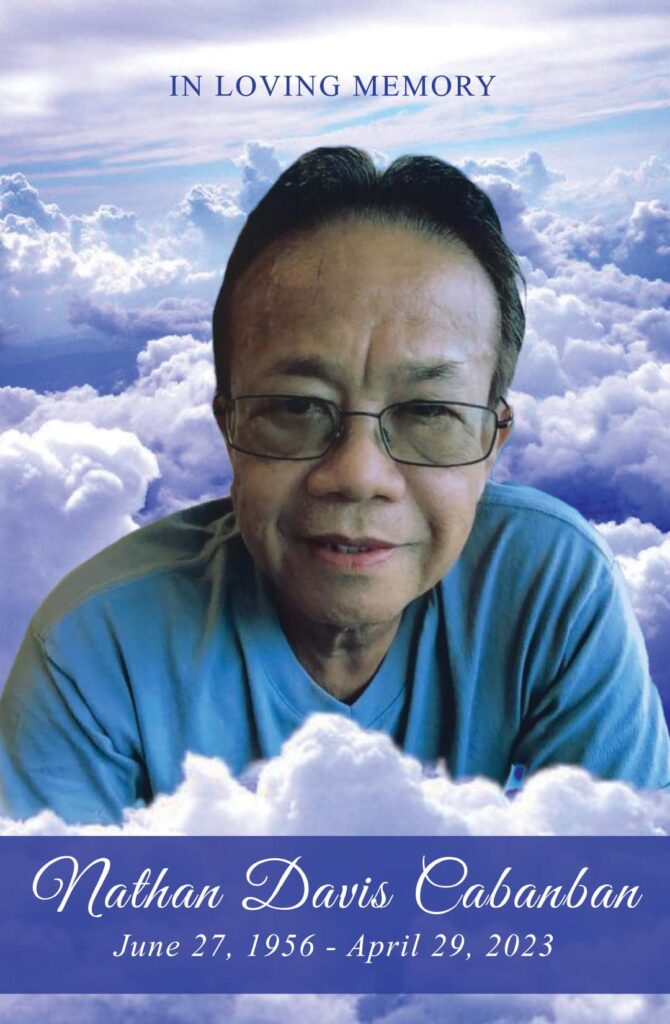 NATHAN DAVIS CABANBAN - Our Lady of Peace Memorial Plans & Gardens ...
